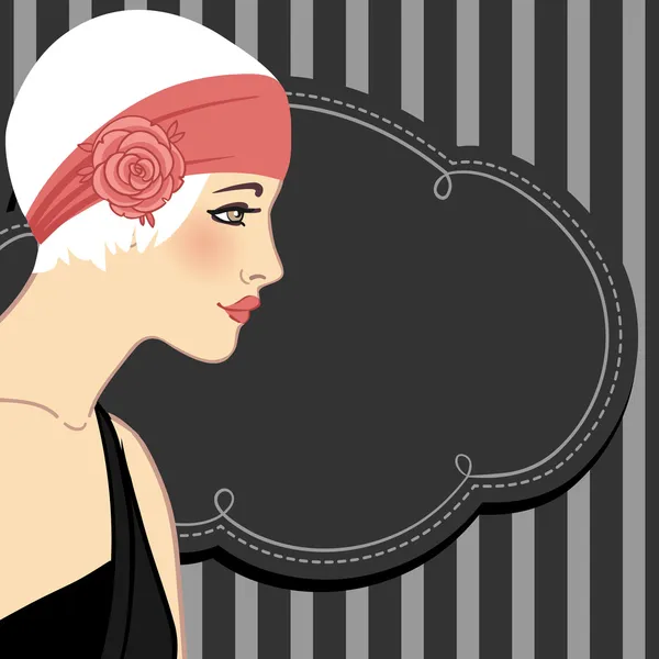 Flapper girl: Retro party invitation Stock Vector Image by ©vgorbash ...