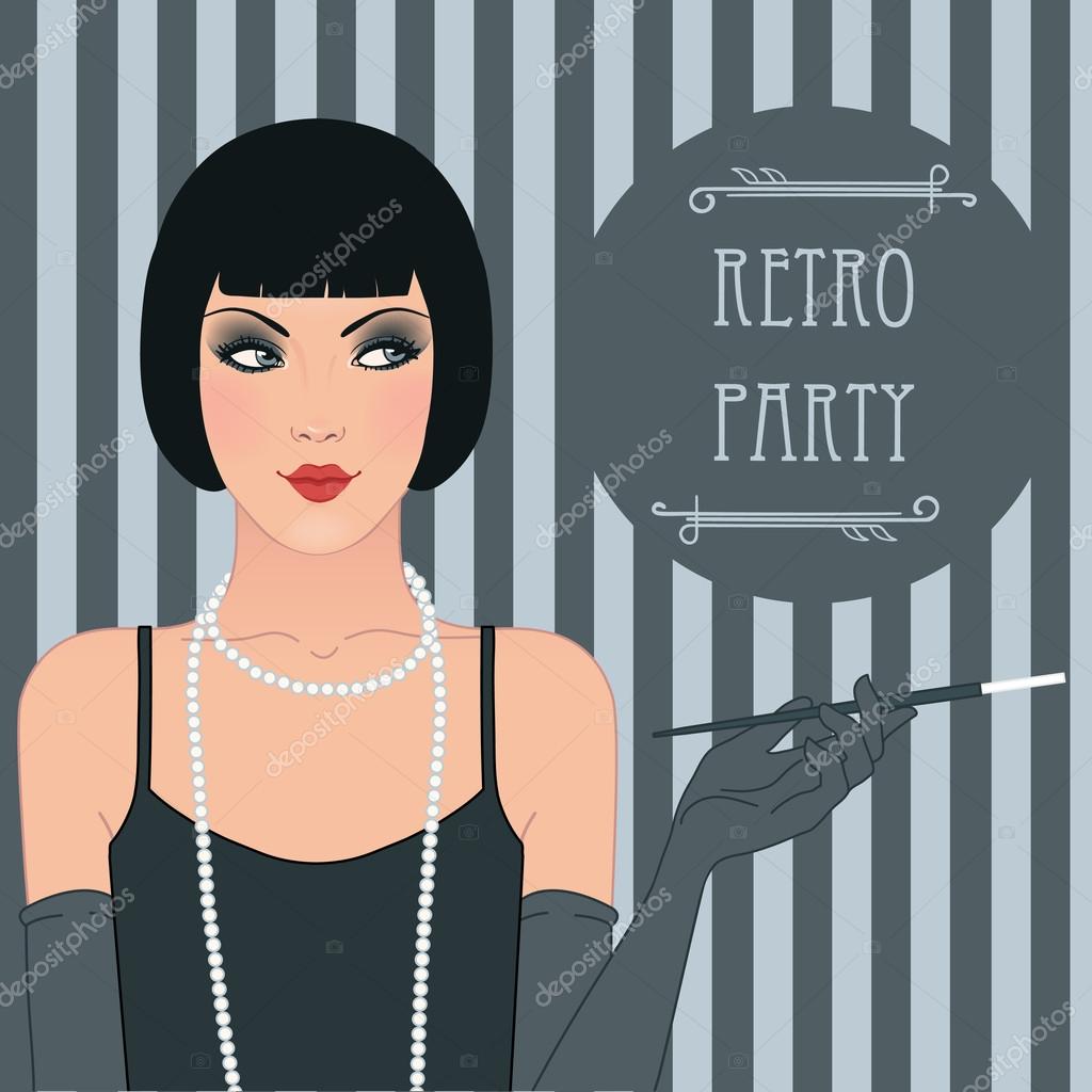 Flapper girl Stock Vector Image by ©vgorbash #37528341