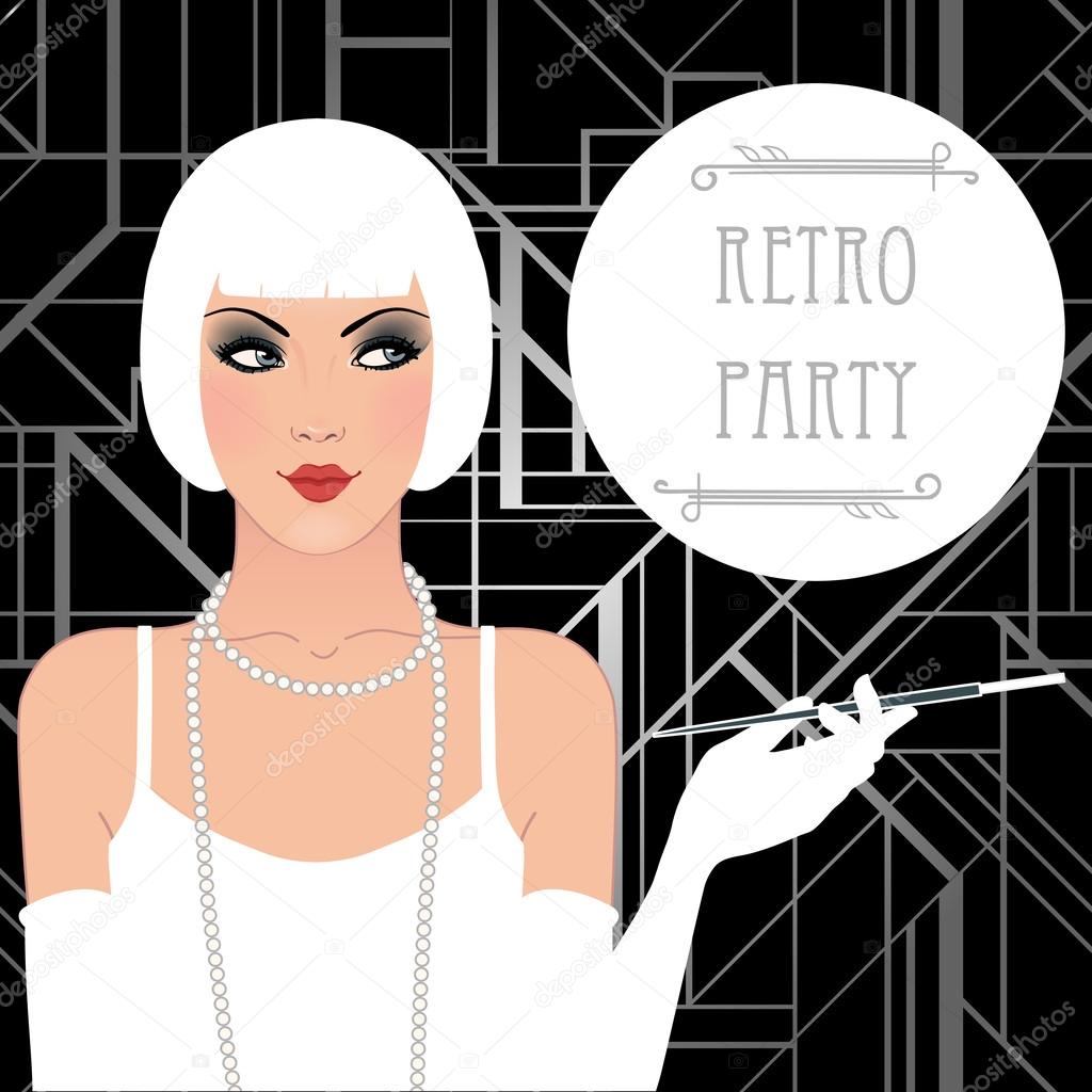 Flapper girl Stock Vector Image by ©vgorbash #37528357