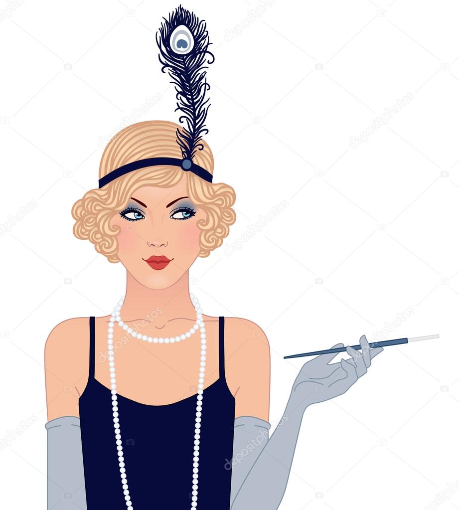 Flapper Girl Cartoon