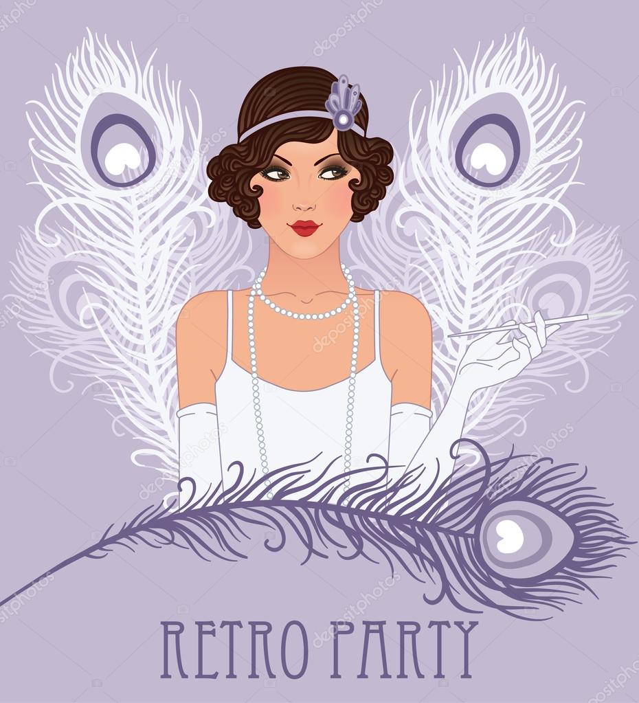 Flapper girl Stock Vector Image by ©vgorbash #37528499