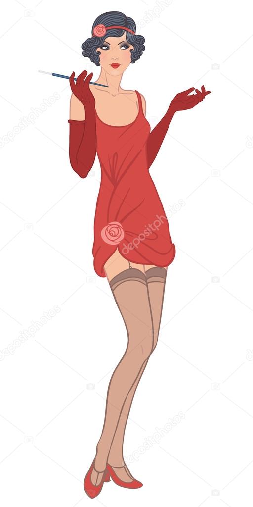 Flapper girls set Stock Vector Image by ©vgorbash #37528557