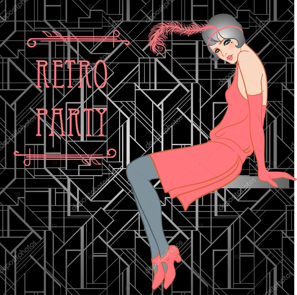 Flapper girl Stock Vector Image by ©vgorbash #37530179