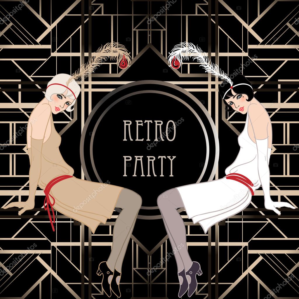 Flapper girl Stock Vector Image by ©vgorbash #37530209