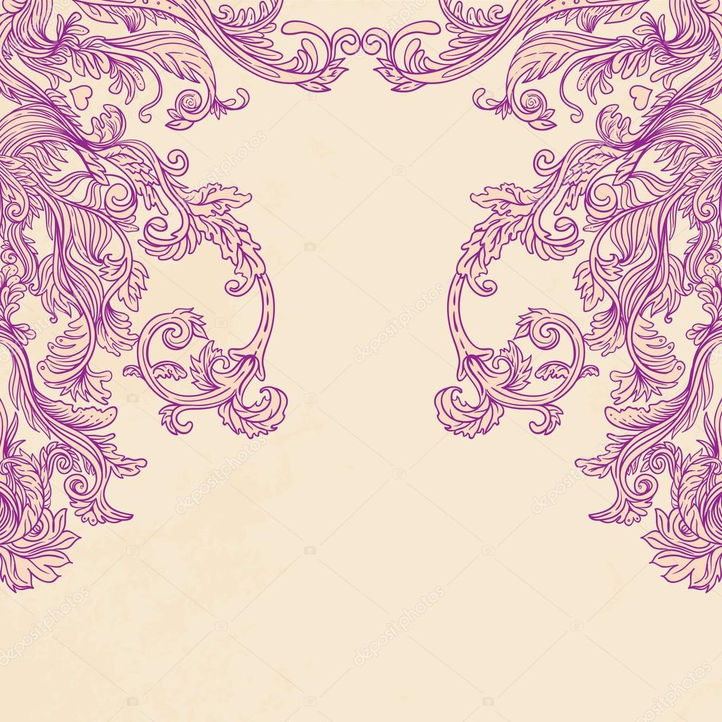 Vintage background ornate baroque pattern Stock Vector Image by ...