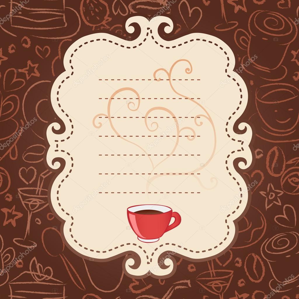 Invitación a té o café Vector de Stock de ©vgorbash 37585751