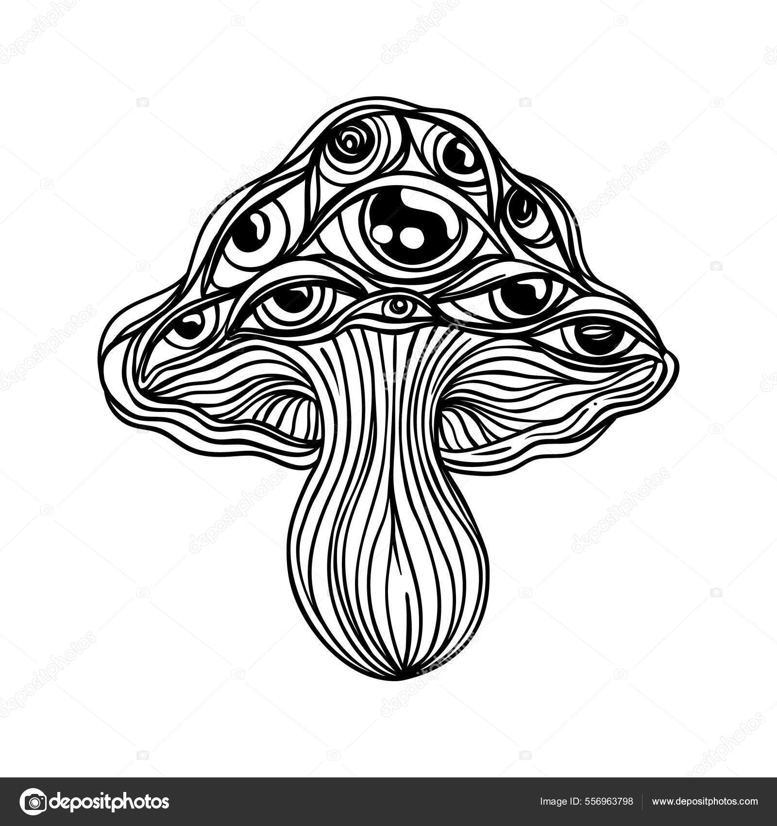 Psykedelisk Hippiekunst Mid Century Hippie Art Tapet Happywall