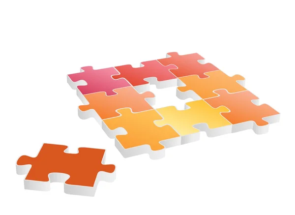 Incomplete Puzzle Pieces — Stock Vector © iconspro #6031054