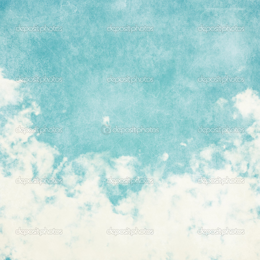 Sky, fog, and clouds on a textured, vintage paper Stock Illustration by ...