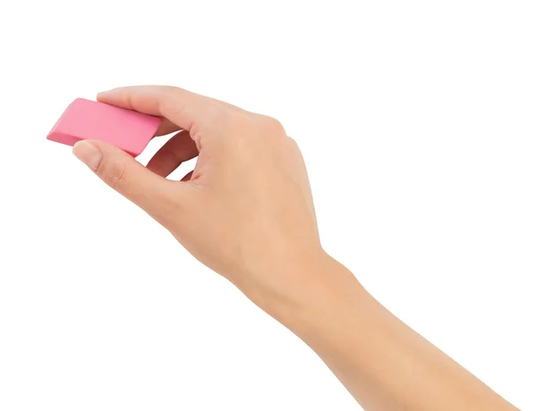 Hand with erase rubber Stock Photo by ©HorenkO 74457999