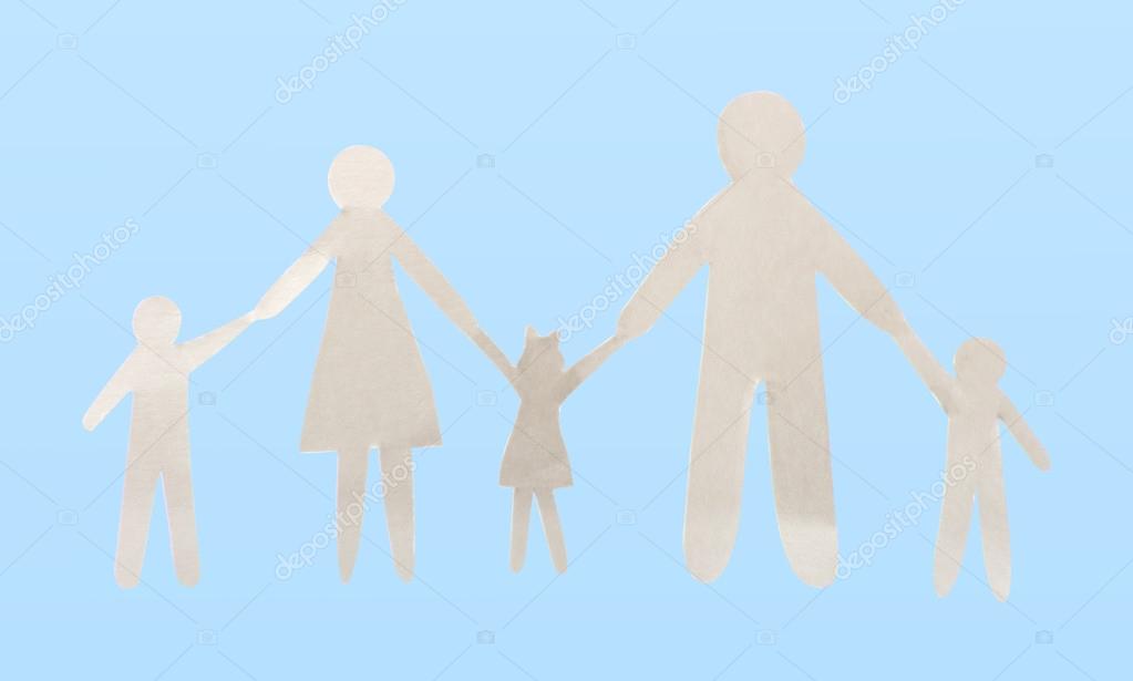 Paper family Stock Illustration by ©HorenkO #37525347