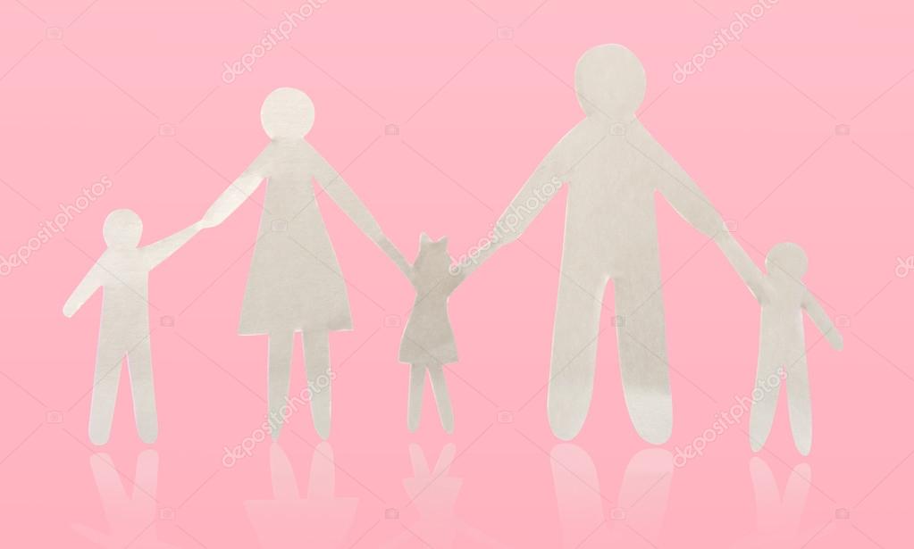 Paper family Stock Illustration by ©HorenkO #37532339
