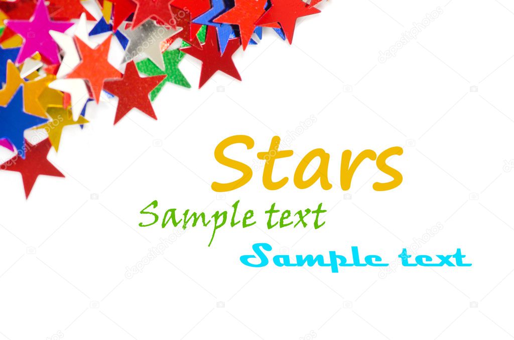 Colored stars background for your text on photo, and other. — Stock ...
