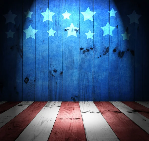 USA style background - empty wooden table for display montages Stock ...