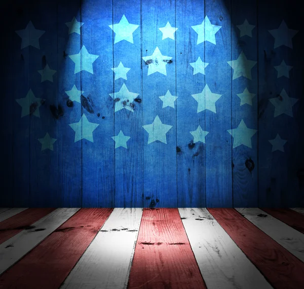 USA style background - empty wooden table for display montages Stock ...