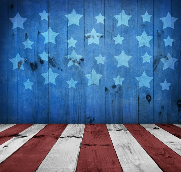 USA style background - empty wooden table for display montages Stock ...