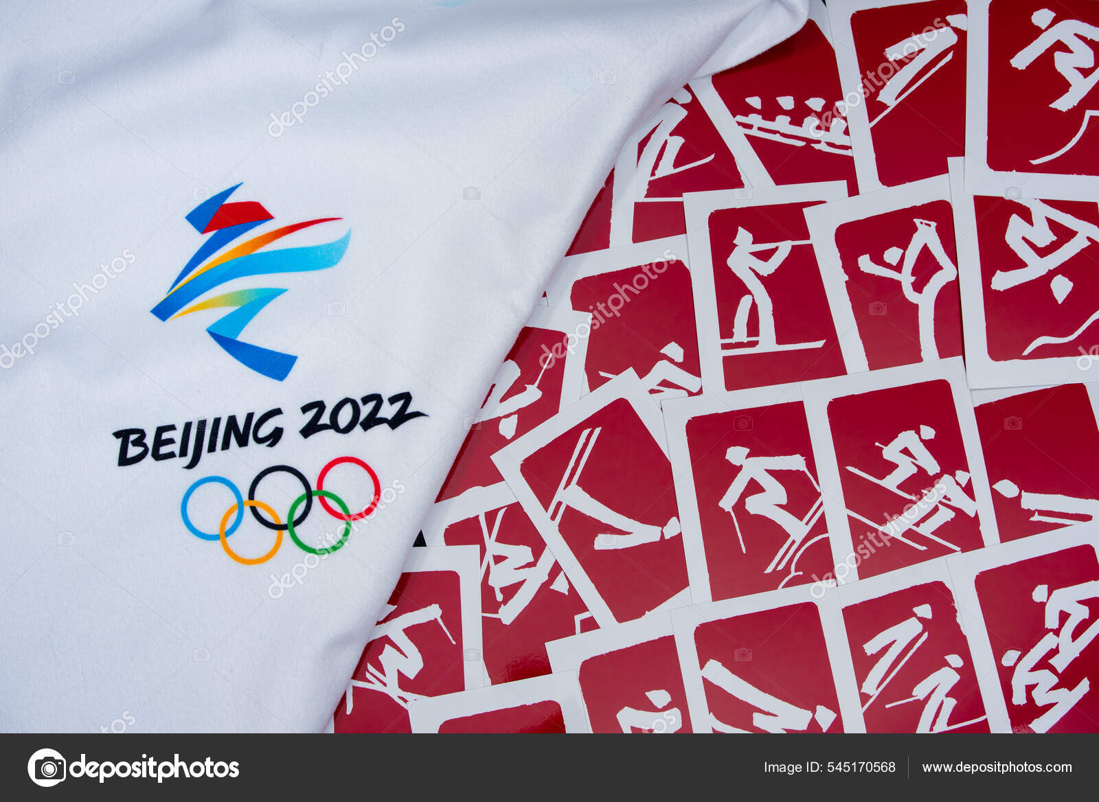 Beijing China January 2022 Background Winter Olympic Game Beijing China ...