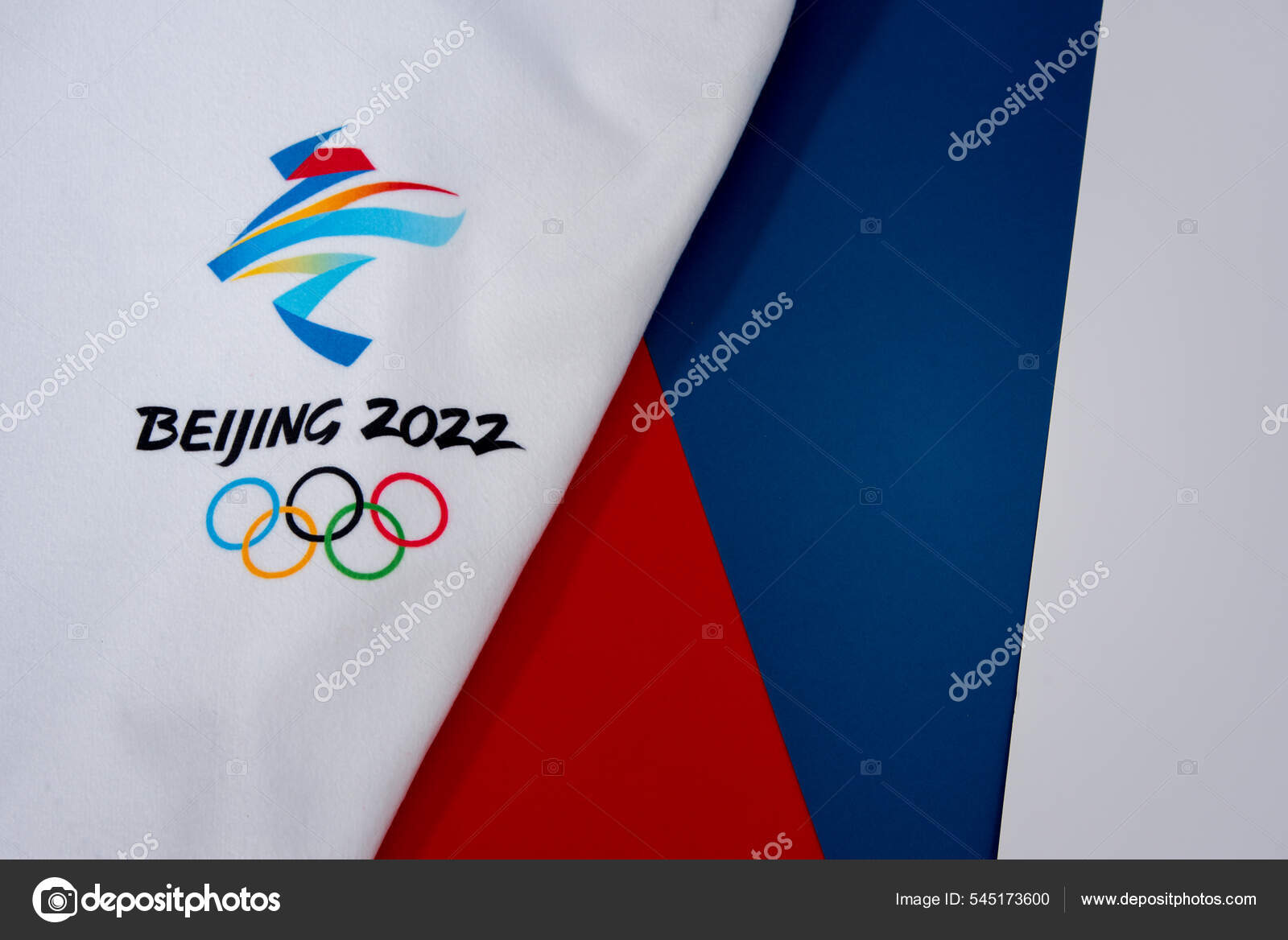 Beijing China January 2022 Background Winter Olympic Game Beijing 2022 ...