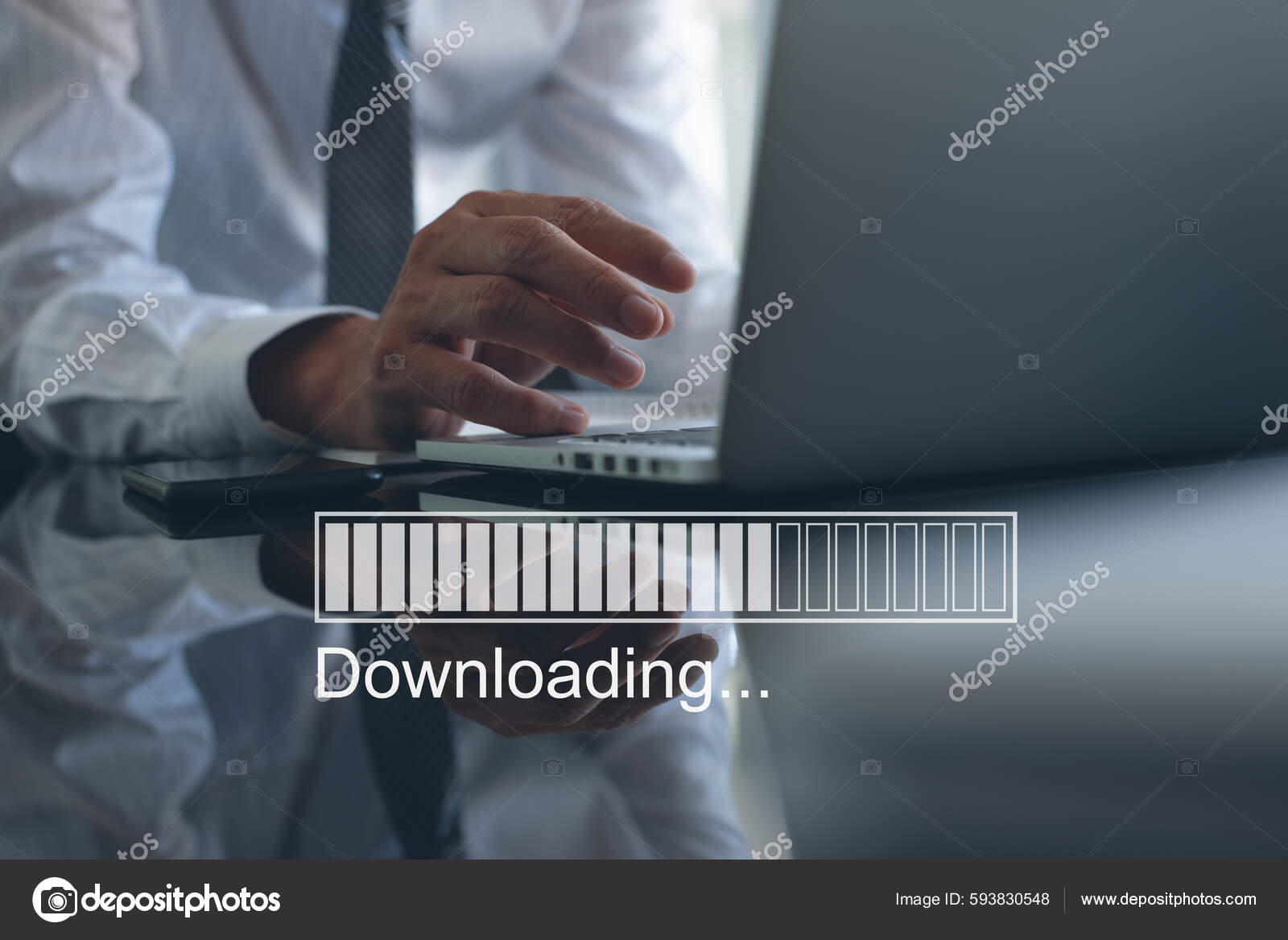 Download Processing Data Internet Businessman Waiting Big Data ...