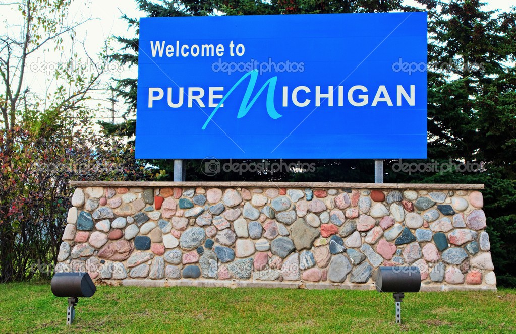 Welcome To Pure Michigan — Stock Photo © ehrlif #38194679