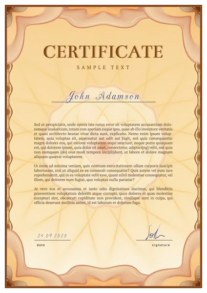 Sharing certificate Vector Art Stock Images | Depositphotos