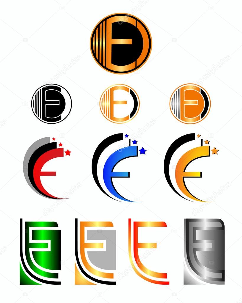 Design elements with the letter E Stock Vector Image by ©natalinka7626 ...