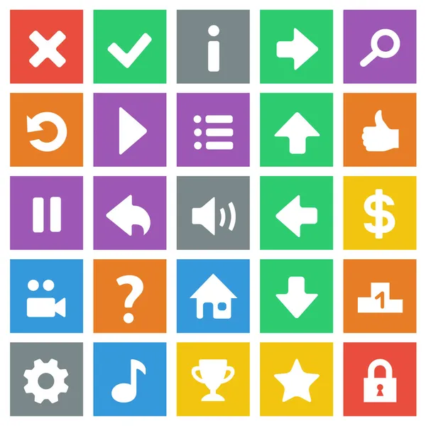 Flat game icons 8 Stock Vector Image by ©game_gfx #42423831