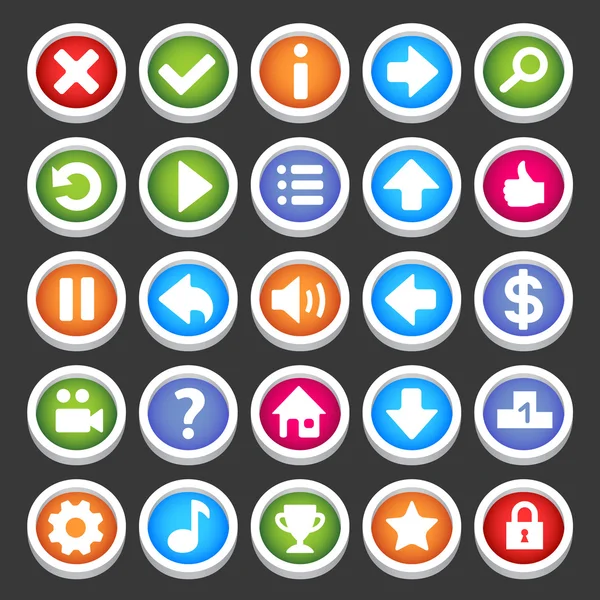 Flat game icons 8 Stock Vector Image by ©game_gfx #42423831