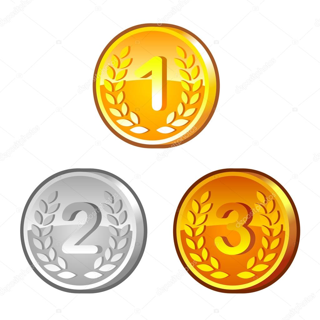 Medals with numerals Stock Vector Image by ©game_gfx #38237971