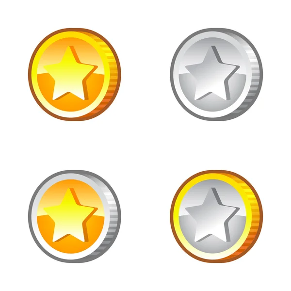 Star coins rotation — Stock Vector © game_gfx #51561857