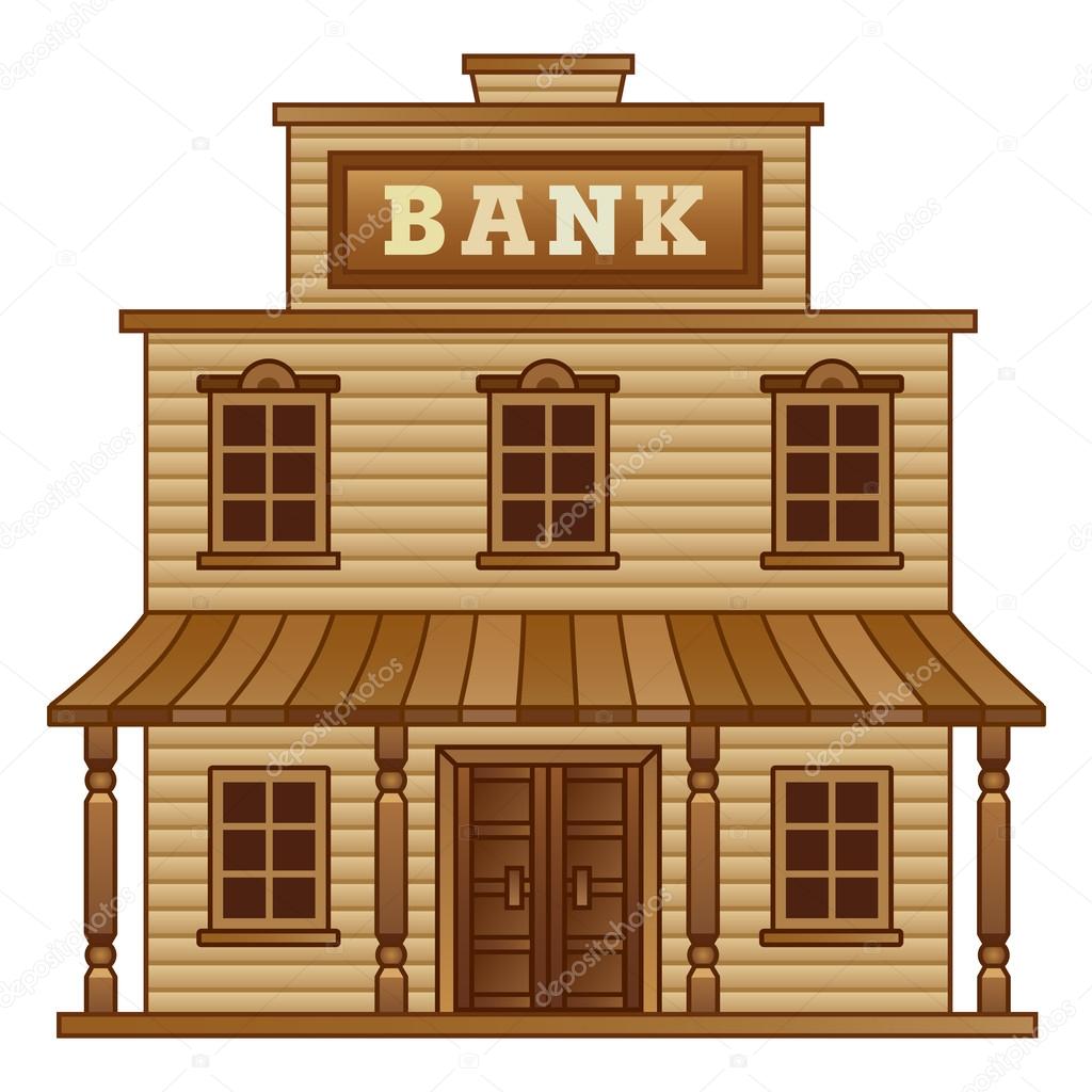 Wild West Bank — Stock Vector © game_gfx #38257875