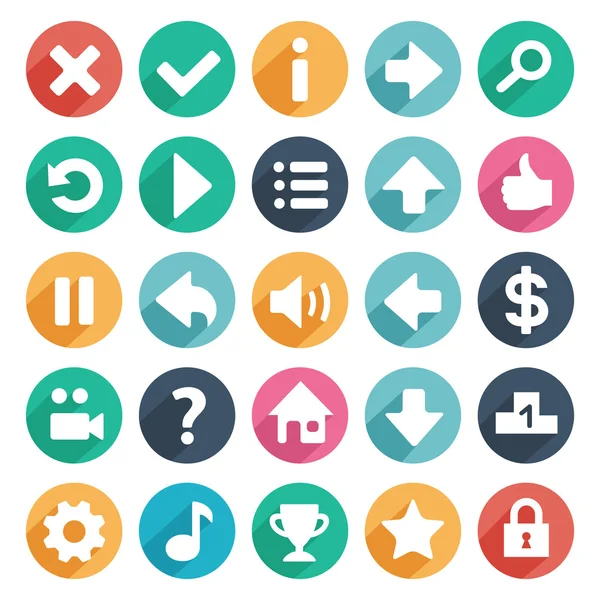 Flat game icons 8 Stock Vector Image by ©game_gfx #42423831