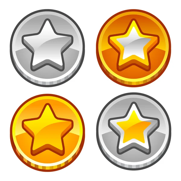 Star coins rotation — Stock Vector © game_gfx #51561857