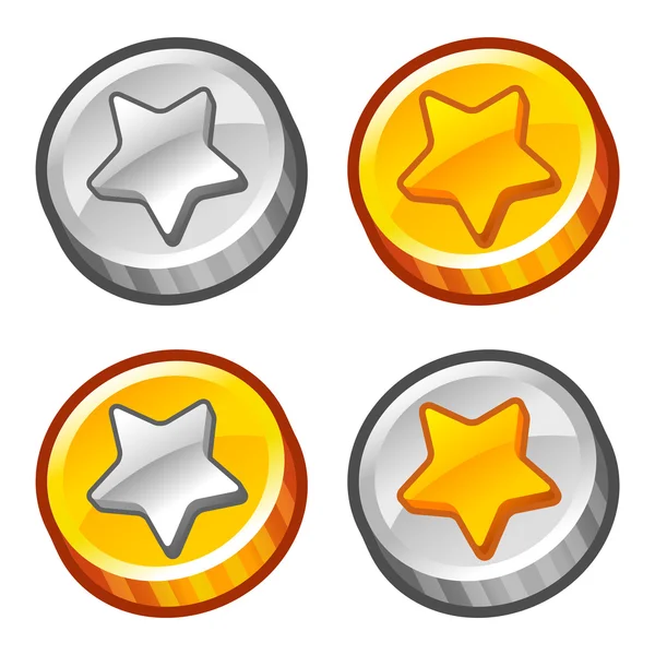 Star coins rotation — Stock Vector © game_gfx #51561857