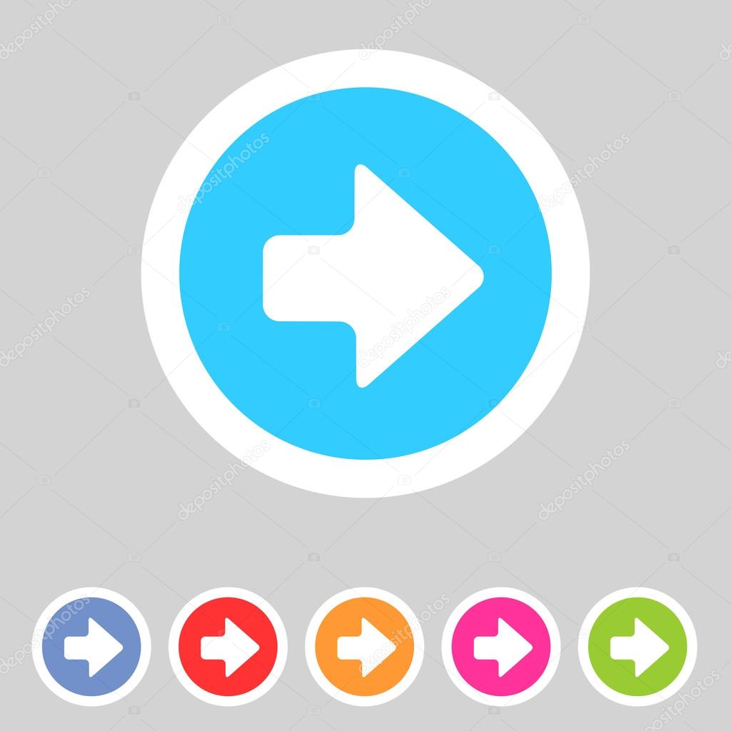 Flat game graphics icon arrow right Stock Vector Image by ©game_gfx ...