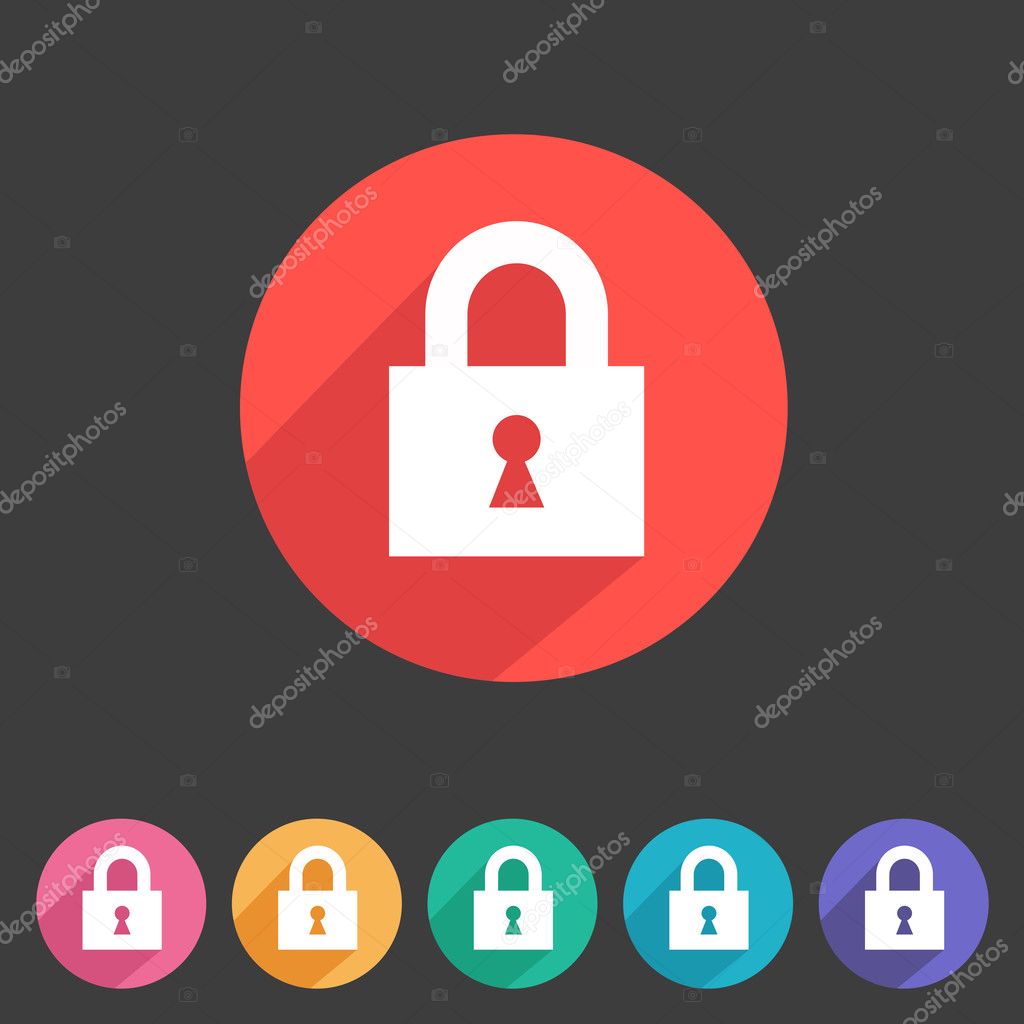 Flat game graphics icon lock Stock Vector Image by ©game_gfx #48272767