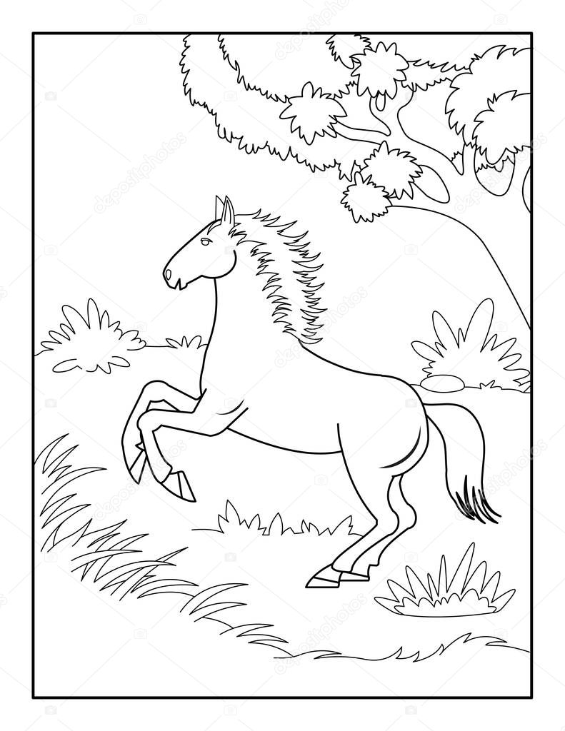 Páginas Para Colorear De Caballos