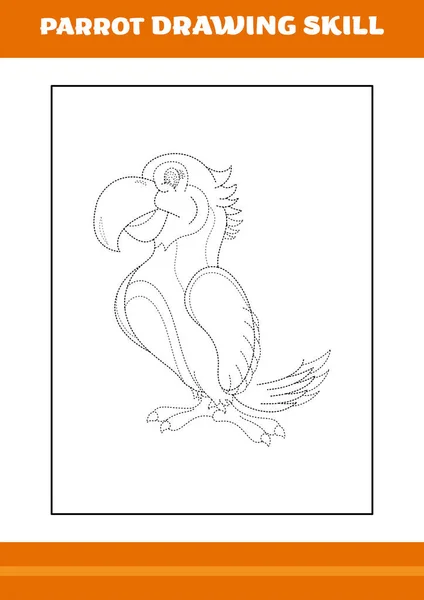 Parrot Drawing For Kids