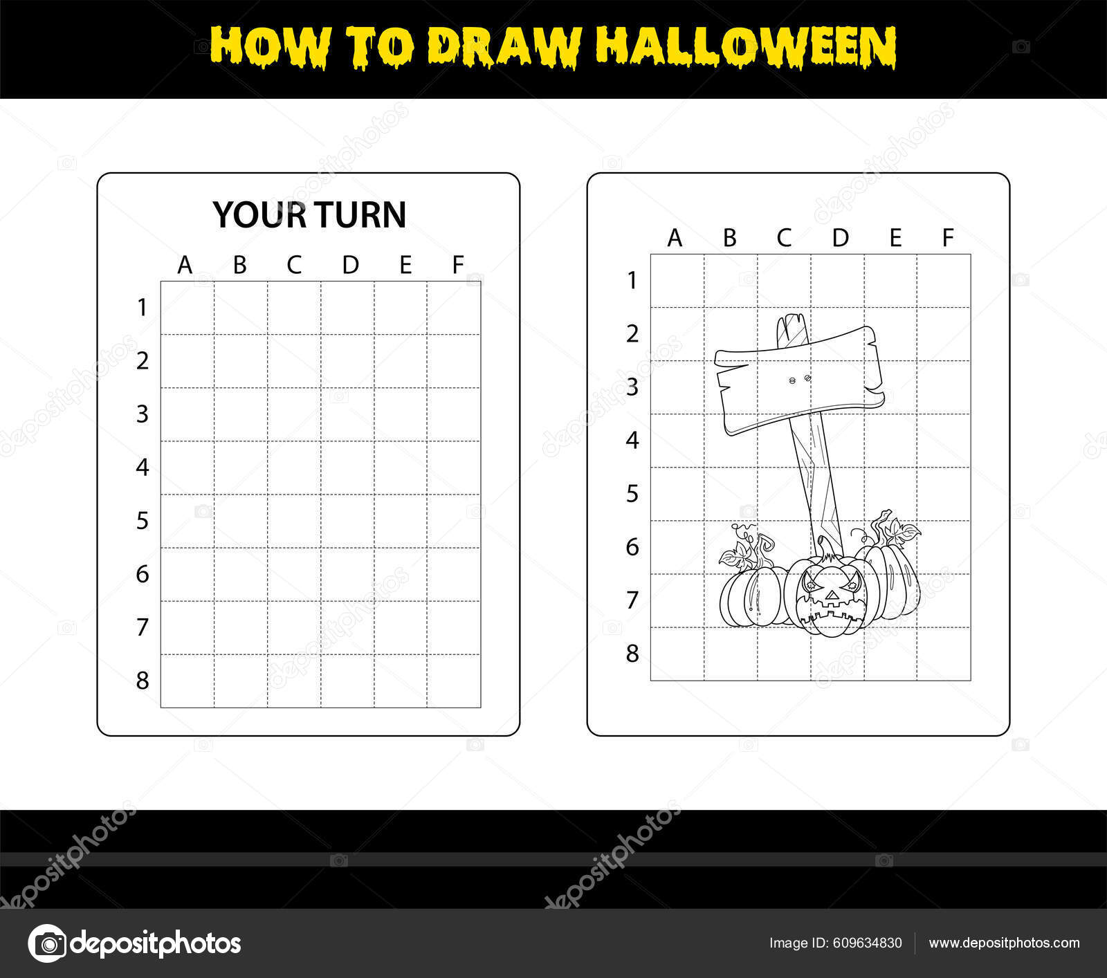 Cum Desenezi Halloween Pentru Copii Halloween Desen Îndemânare Pagina ...