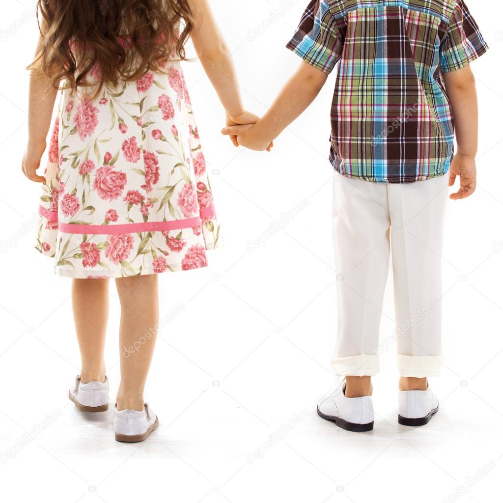 Little Kids Holding Hands
