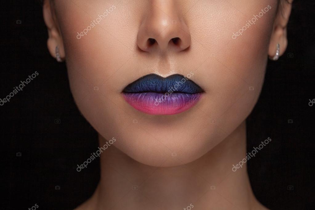 Beautiful Perfect Lips. Sexy Mouth close up. Beauty young Stock Photo ...