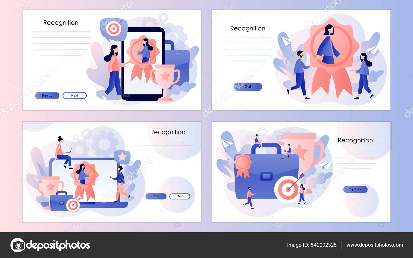 HR recognition concept. Best employee and specialist with great ...