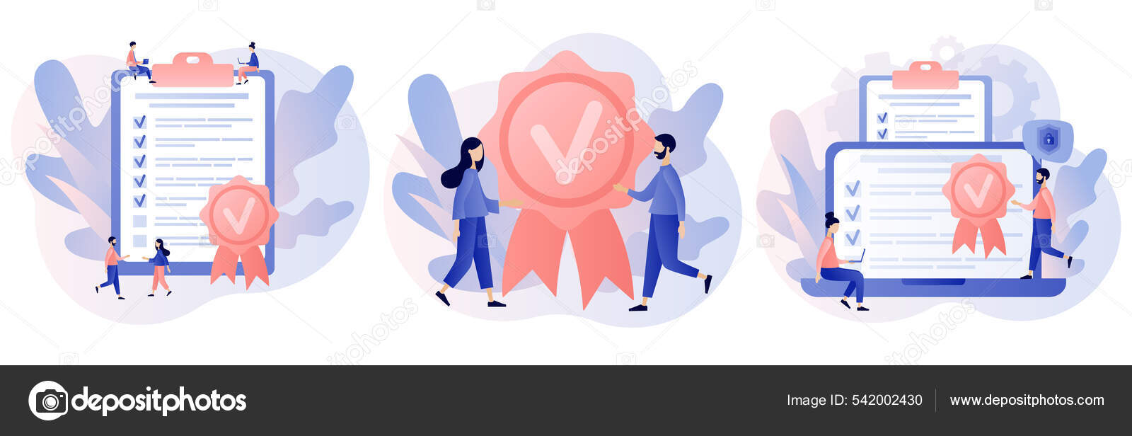 Quality guarantee. Quality check and control. Tiny people choice ...