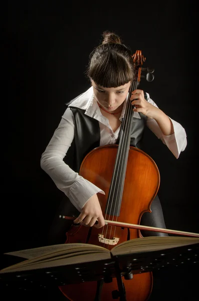 Woman Playing Double Bass — Stock Photo © londondeposit #33832639