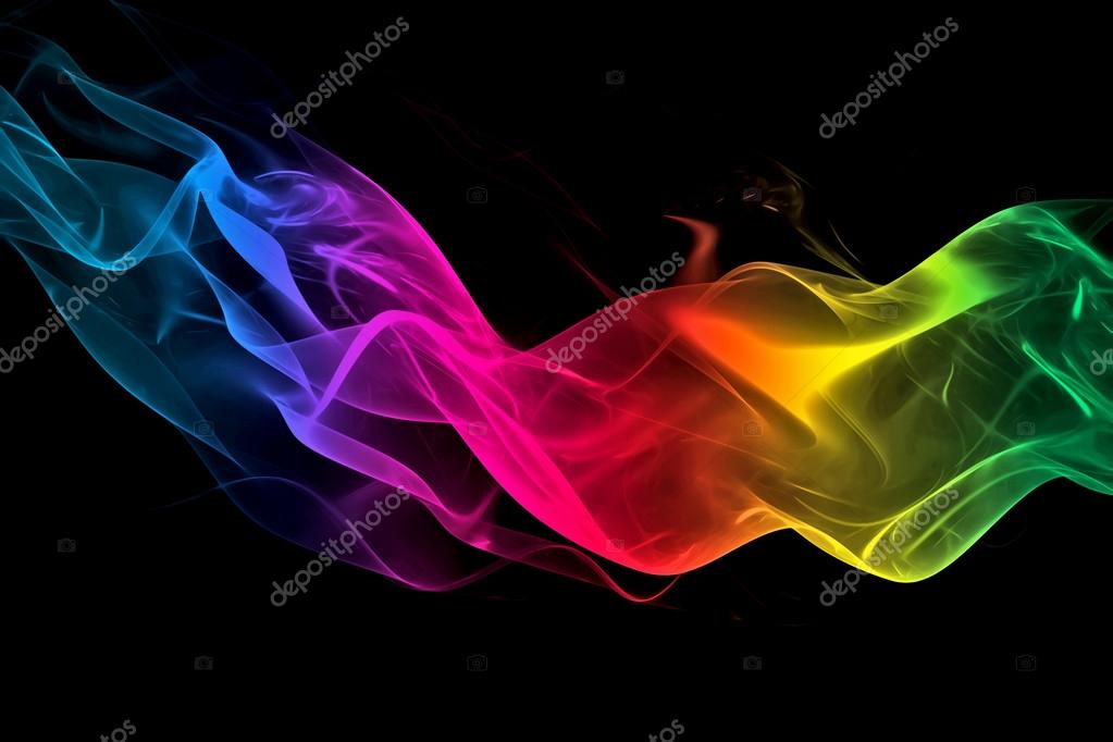 Abstract rainbow smoke background Stock Photo by ©drhitch 39693277