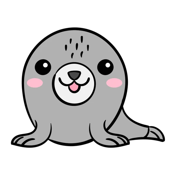 Foca dibujo animado imágenes de stock de arte vectorial | Depositphotos