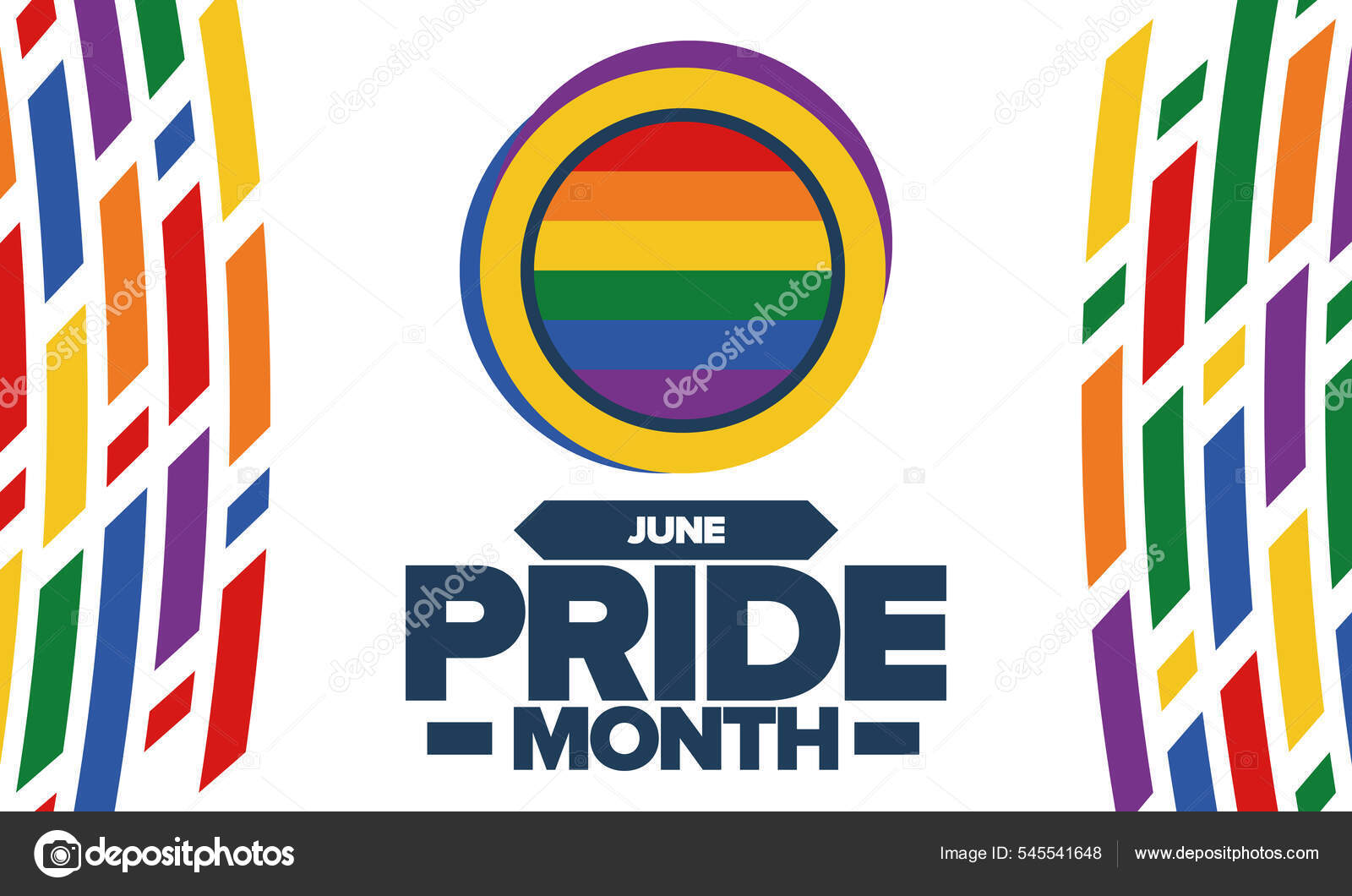 Pride Month June Lgbt Flag Lesbian Gay Bisexual Transgender Celebrated ...