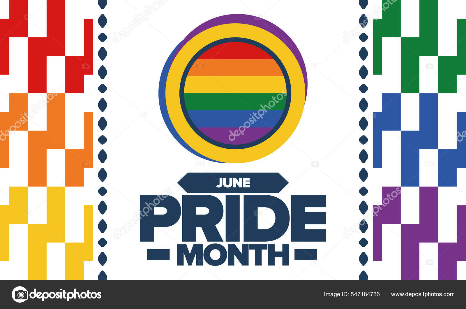 Pride Month June Lgbt Flag Lesbian Gay Bisexual Transgender Celebrated ...