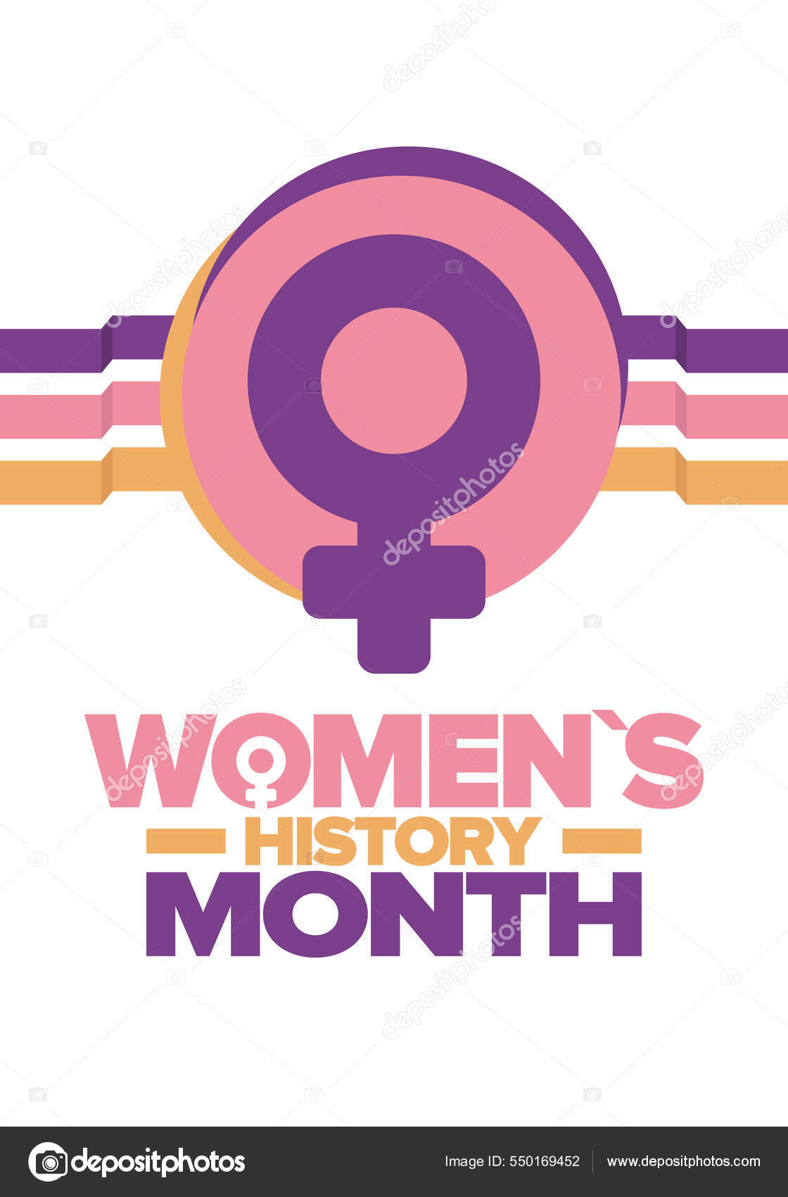 Women's History Month March Women's Rights Equality Girl Power World ...