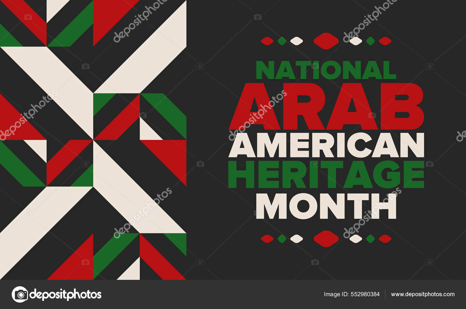 Native Arab American Heritage Month Arab American Culture Tradition ...